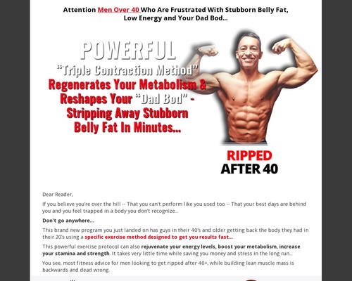 Ripped After 40 For Men - Fitness Connect Plus